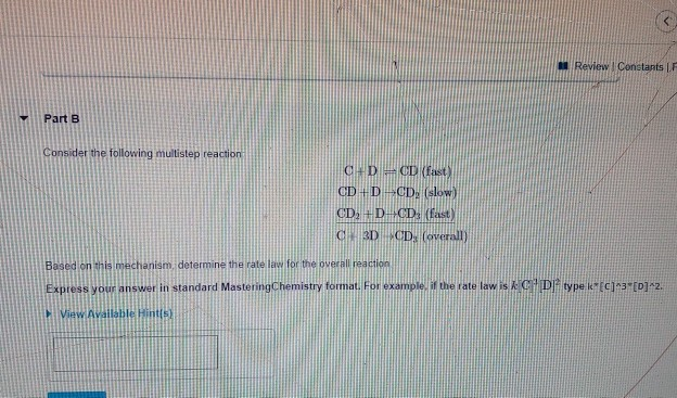 Solved Review Constants Part B Consider the following | Chegg.com Solved Review Constants Part B Consider the following | Chegg.com