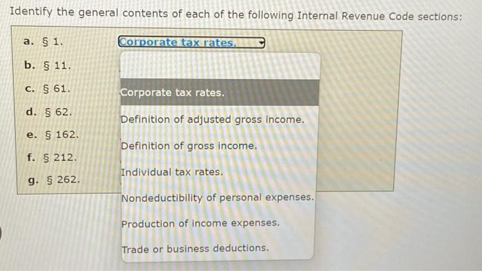 Solved Identify the general contents of each of the | Chegg.com