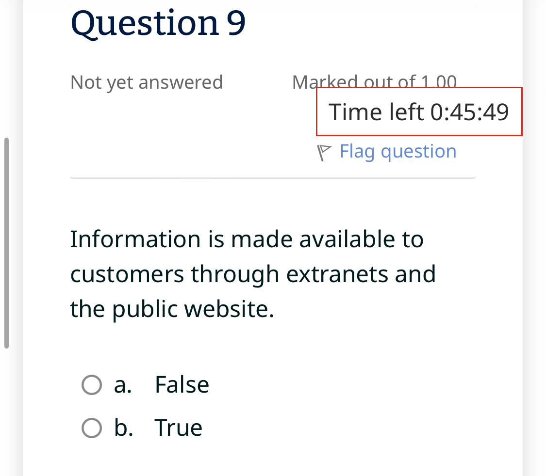 Solved Question 9Not yet answeredMarked out of 100Time left | Chegg.com