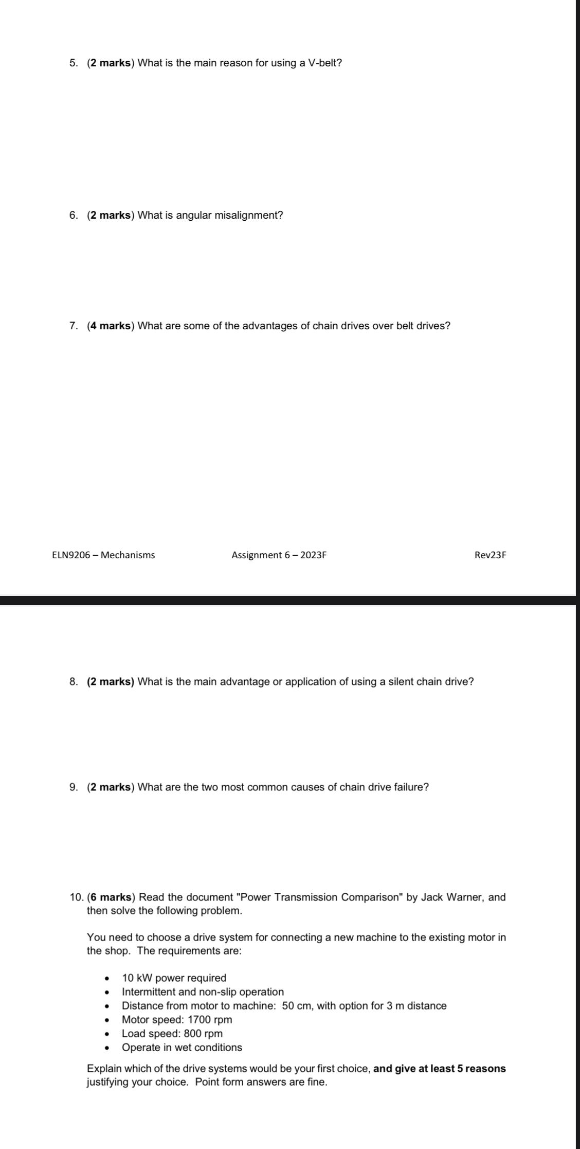 Solved (2 ﻿marks) ﻿What is the main reason for using a | Chegg.com
