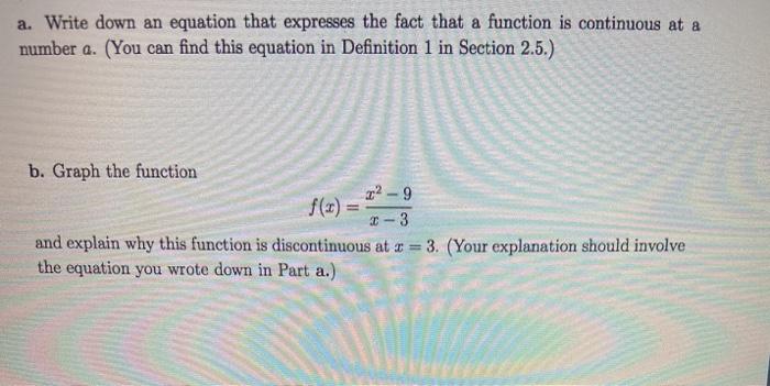 Solved a. Write down an equation that expresses the fact | Chegg.com