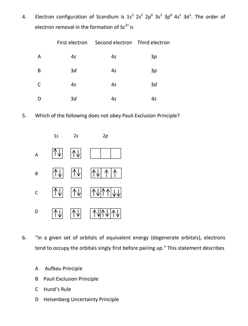 Solved 1. Electron configuration of copper atom is 1s 2s 2p | Chegg.com