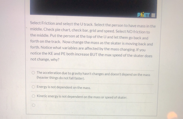 Solved Projectile Motion PHET: Select vectors and turn off | Chegg.com