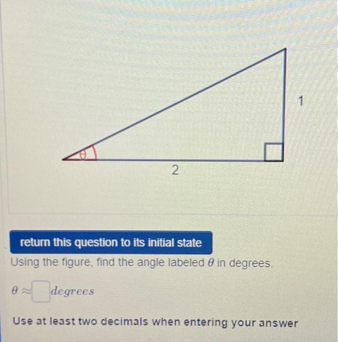 Solved Using the figure, find the angle labeled θ in | Chegg.com