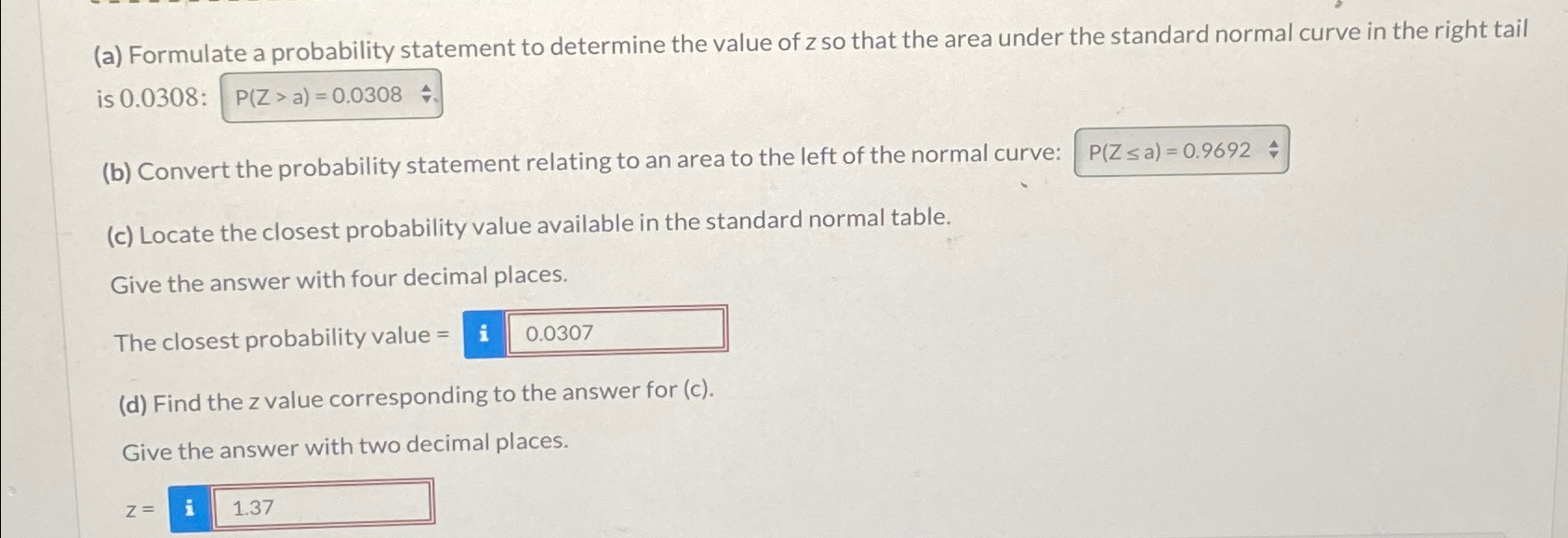 Solved (a) ﻿Formulate a probability statement to determine | Chegg.com
