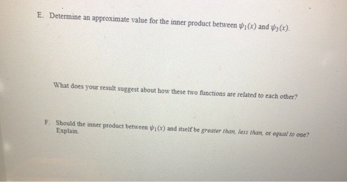 E. Determine an approximate value for the inner | Chegg.com