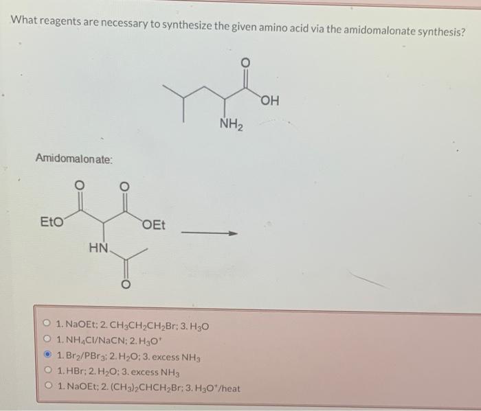 Solved What reagents are necessary to synthesize the given | Chegg.com