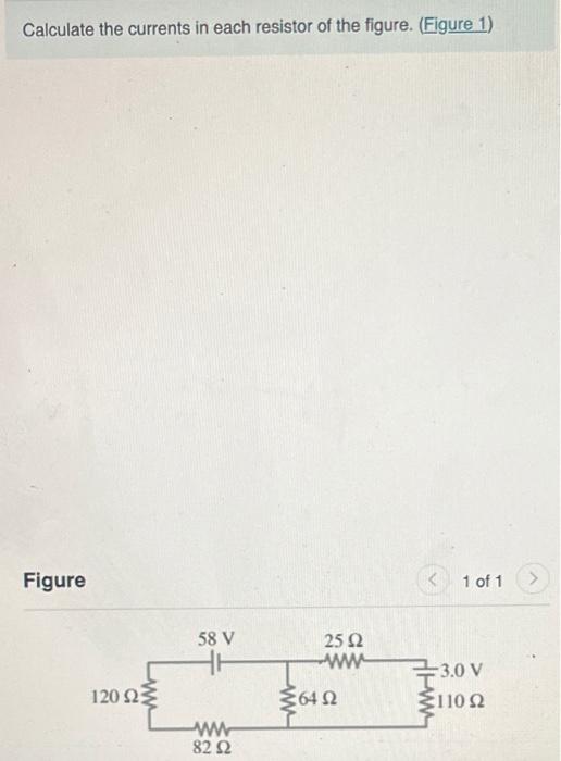 Solved Calculate the currents in each resistor of the | Chegg.com