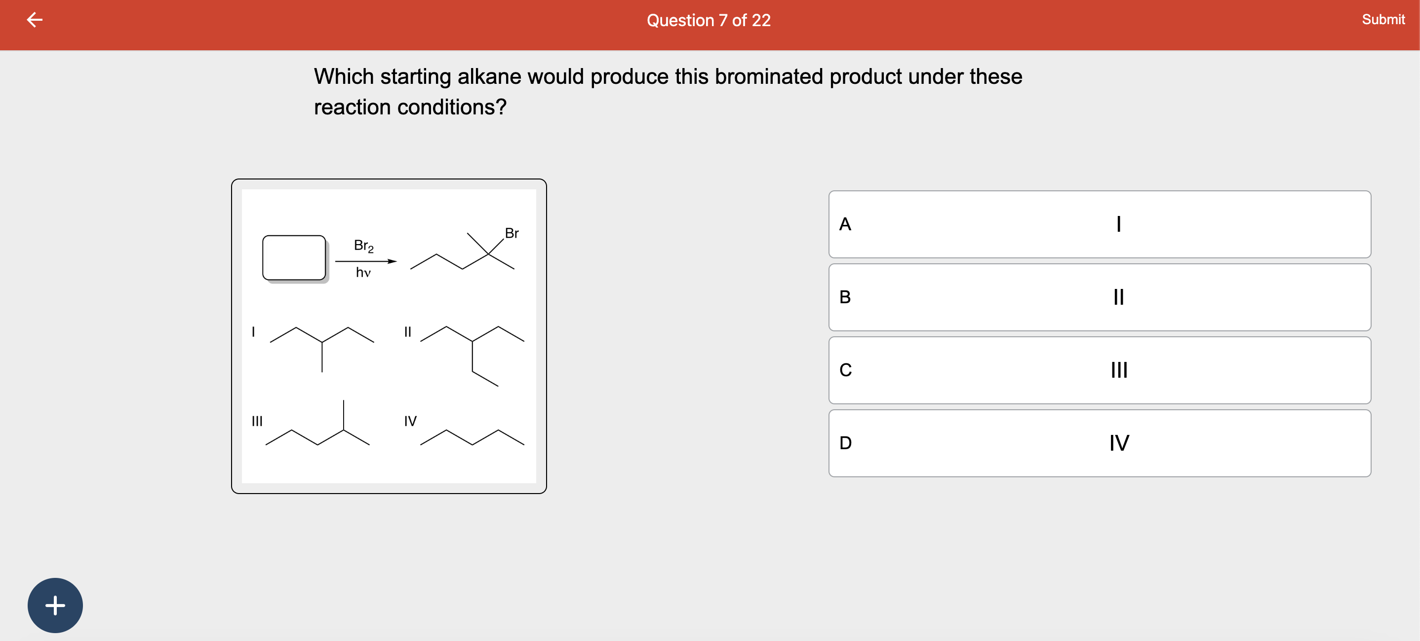 Solved Which starting alkane would produce this brominated | Chegg.com