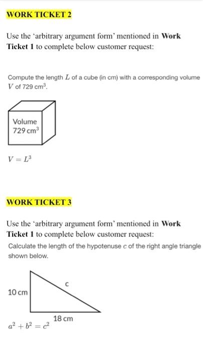 Solved Use The Arbitrary Argument Form Mentioned In Work