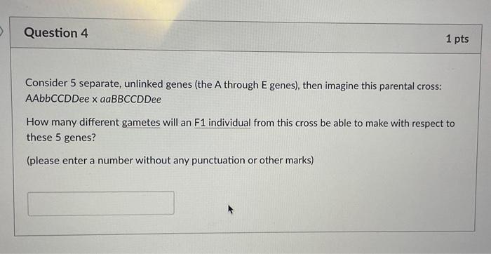 Solved Consider 5 Separate Unlinked Genes The A Through E 