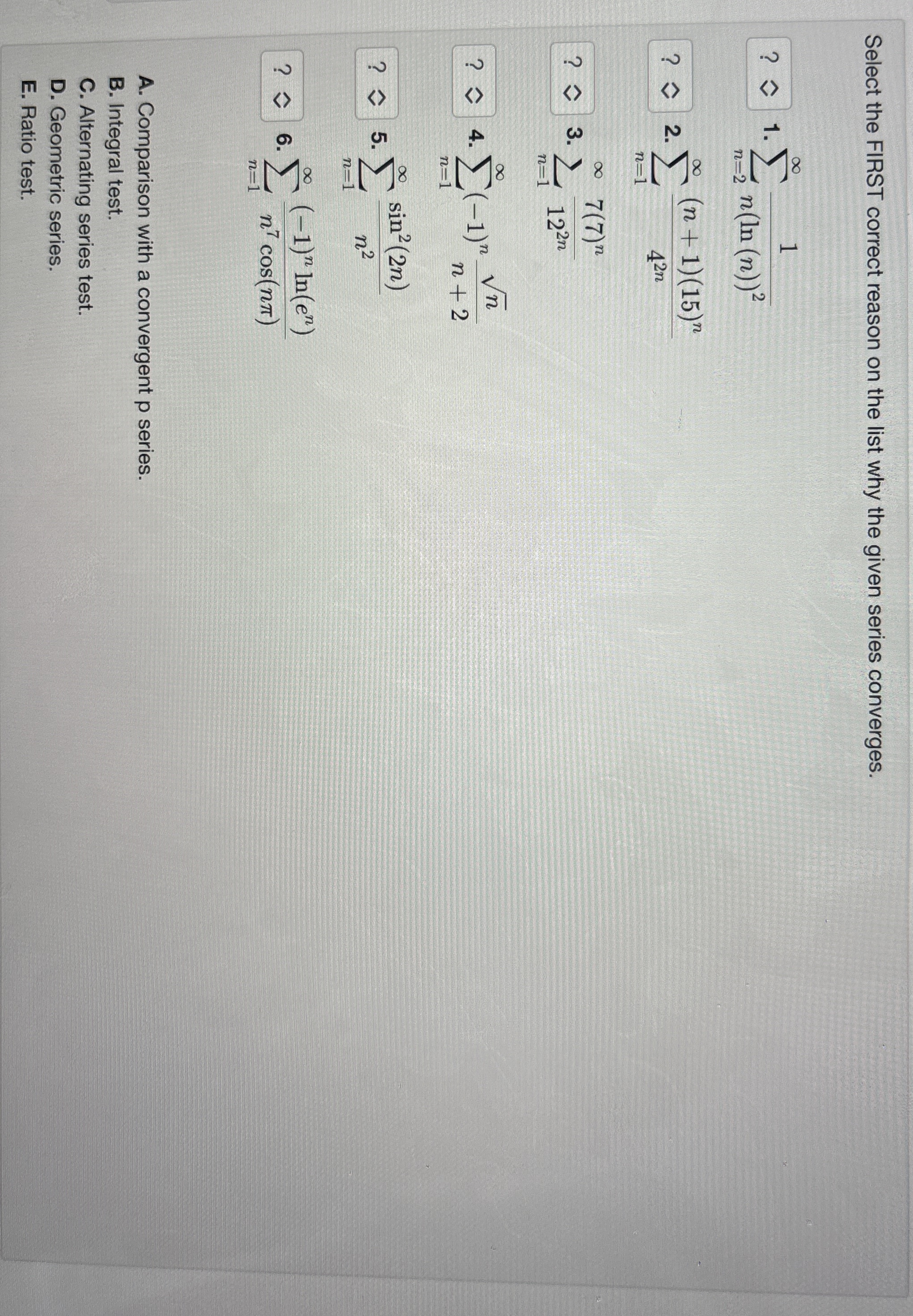 Solved Select the FIRST correct reason on the list why the | Chegg.com
