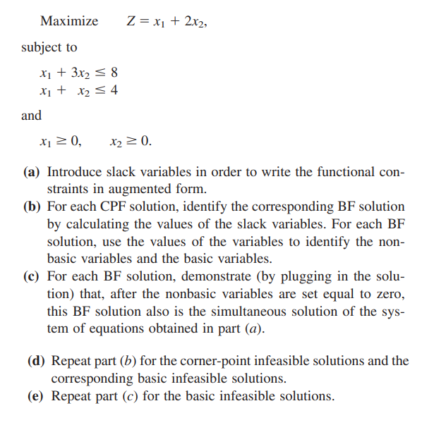Maximize ,Z=x1+2x2,subject | Chegg.com
