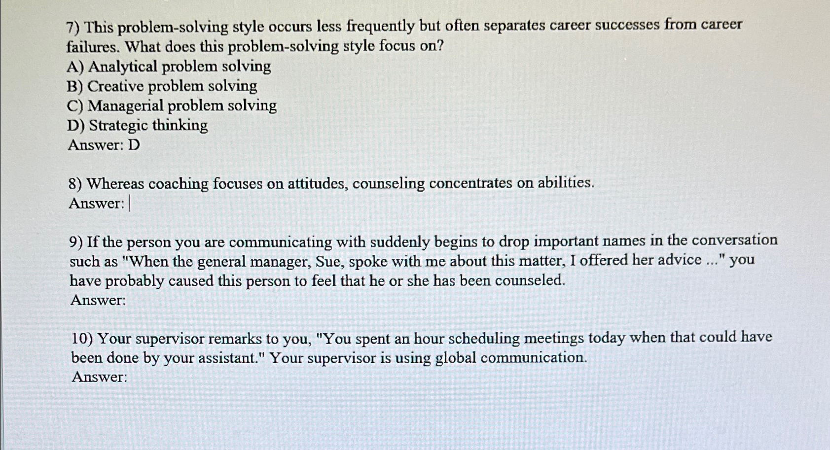 Solved This problem-solving style occurs less frequently but | Chegg.com