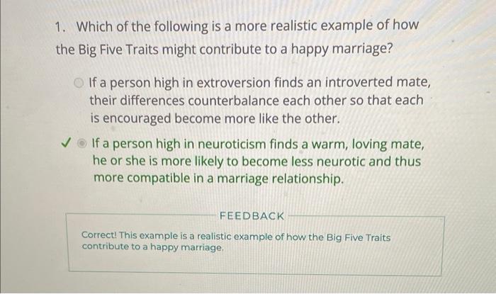 Solved 1. Which of the following is a more realistic example | Chegg.com