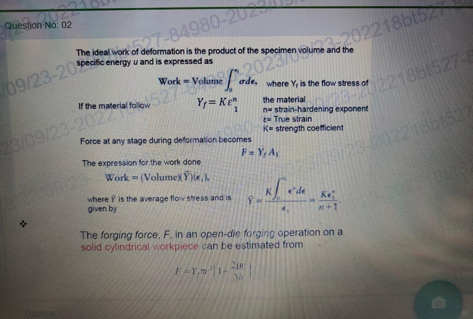 Solved Filling time in casting for top gate Tf=Ag×2ghVm * | Chegg.com