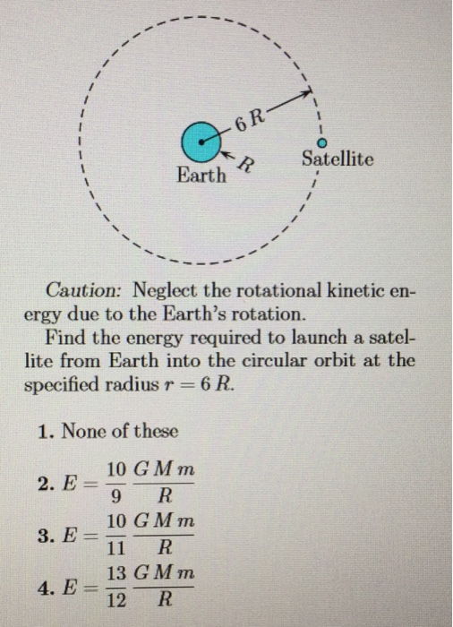 Solved The radius of the satellite's orbit around the center | Chegg.com