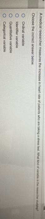 Solved A Medical Researcher Measures The Increase In Heart Chegg
