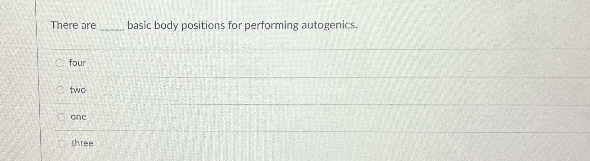 Solved There are q, ﻿basic body positions for performing | Chegg.com