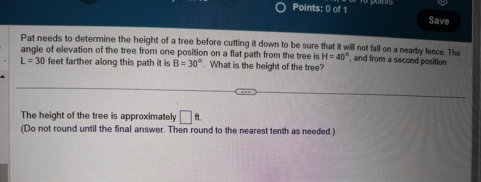 Solved Pat needs to determine the height of a tree before | Chegg.com