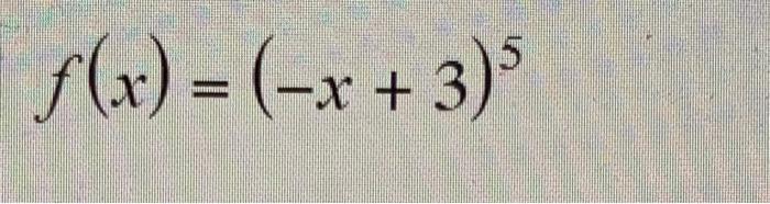 Solved $(x) = (-x + 3) | Chegg.com