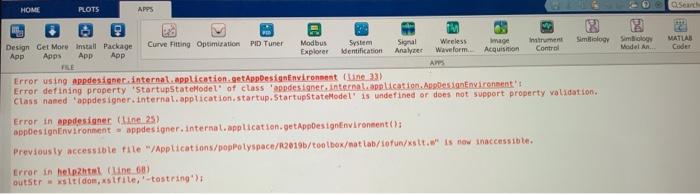 Solved Error using appdesigner. | Chegg.com