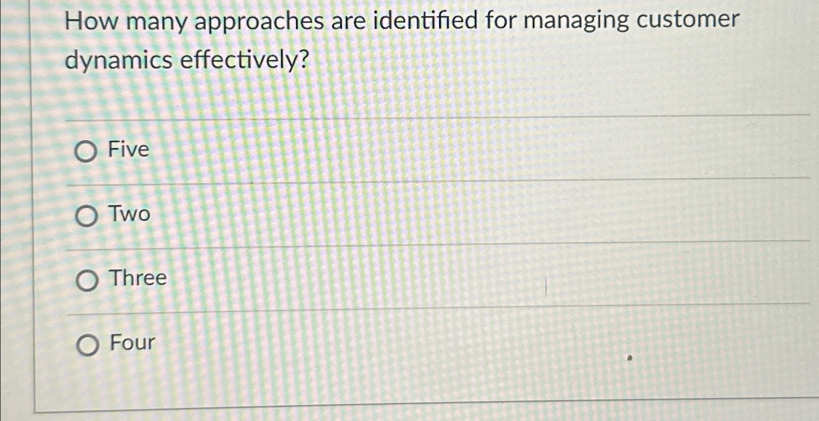 Solved How many approaches are identified for managing | Chegg.com