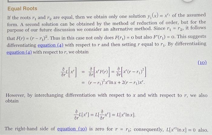 Solved Solve the given system of equations by the method of | Chegg.com