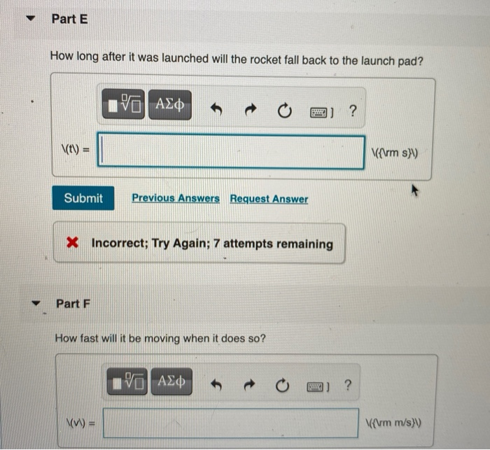 Solved A rocket blasts off vertically from rest on the | Chegg.com