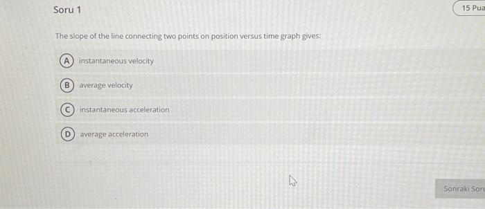 Solved The slope of the line connecting two points on | Chegg.com