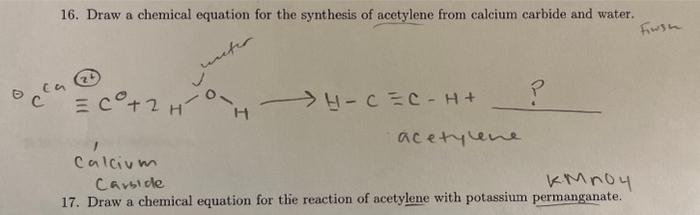 Solved I'm not sure how to solve this chemical equation. Can | Chegg.com