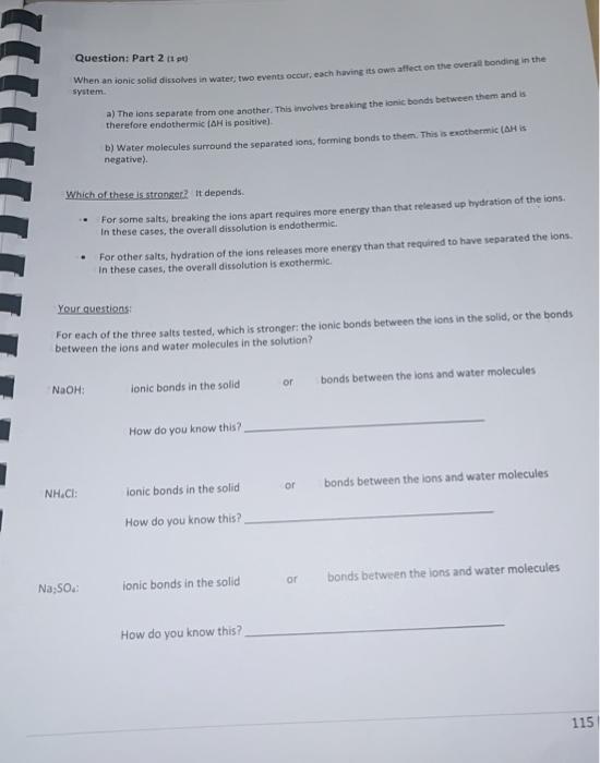 Solved Question Part 1: (1 pt) The enthalpy of formation for | Chegg.com
