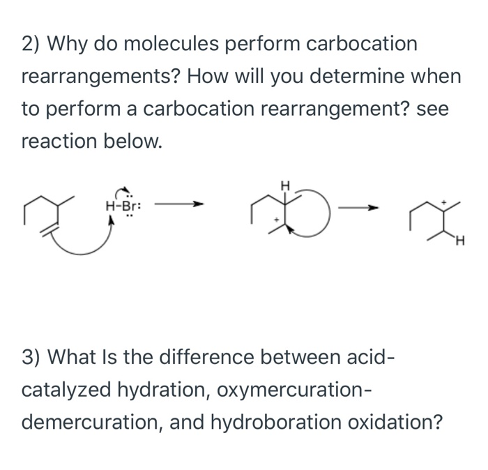 Solved The image of the Sn1 carbocation rearrangement , is | Chegg.com