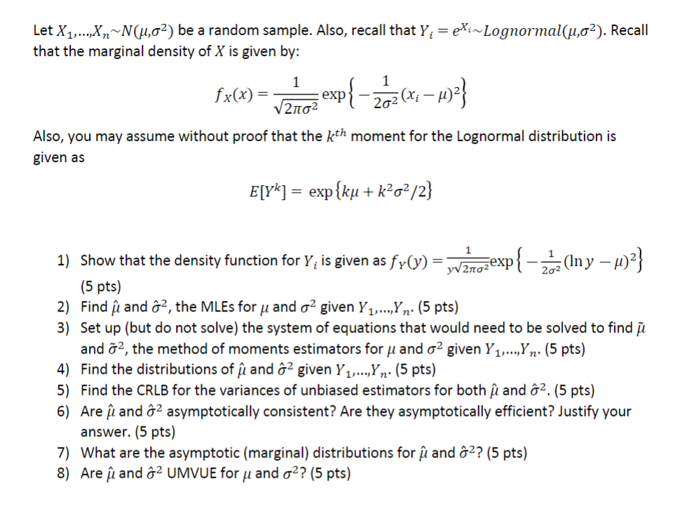 Solved Let X1 Dots Xn∼n μ σ2 ﻿be A Random Sample Also