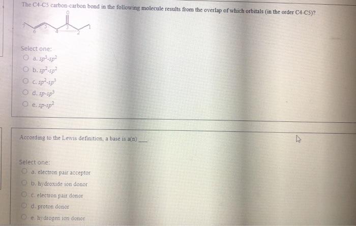 Solved The C4 C5 carbon-carbon bond in the following | Chegg.com