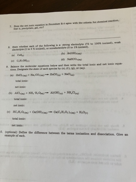 Solved POSTLABORATORY ASSIGNMENT NAME 1. Explain why | Chegg.com