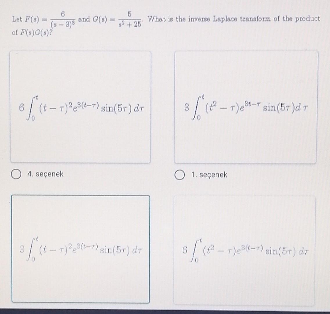 Solved Let F S S−3 36 And G S S2 255 What Is The Inverse