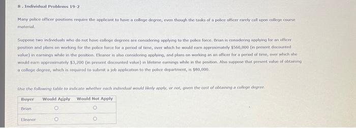 Solved Many police officer positions require the applicant | Chegg.com