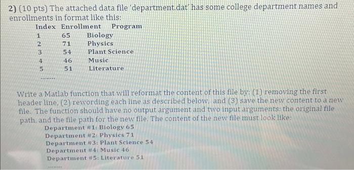 Index Enrollment Program 65 Biology Physics 71 54 | Chegg.com