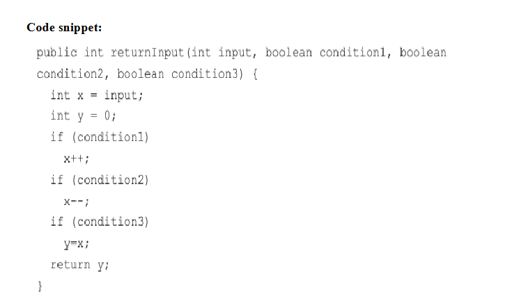 Use concolic testing for the following code snippet | Chegg.com Use concolic testing for the following code snippet | Chegg.com