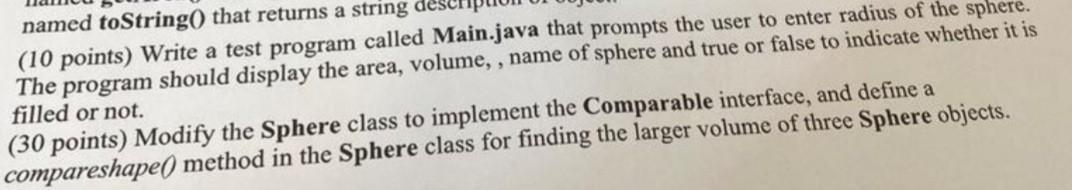 Solved 10 Points Write A Test Program Called Main 30 9029