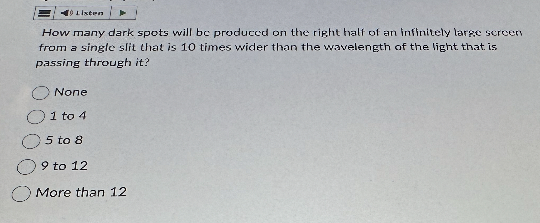 Solved ListenHow many dark spots will be produced on the | Chegg.com