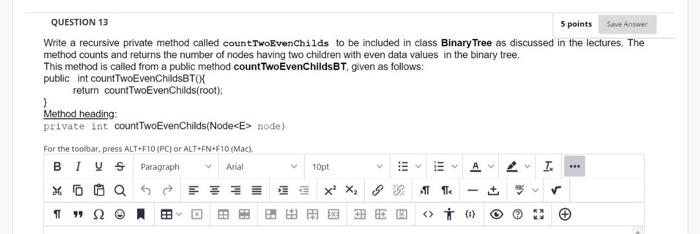 Solved QUESTION 13 5 points Save Answer Write a recursive | Chegg.com