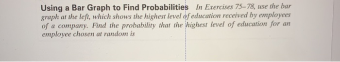 Using a Bar Graph to Find Probabilities in Exercises | Chegg.com