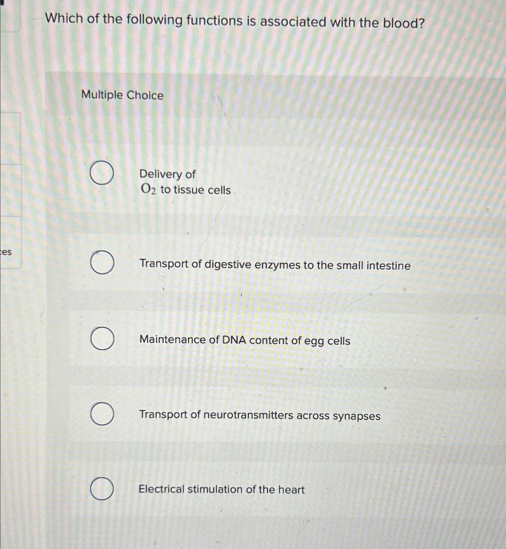 Solved Which of the following functions is associated with | Chegg.com
