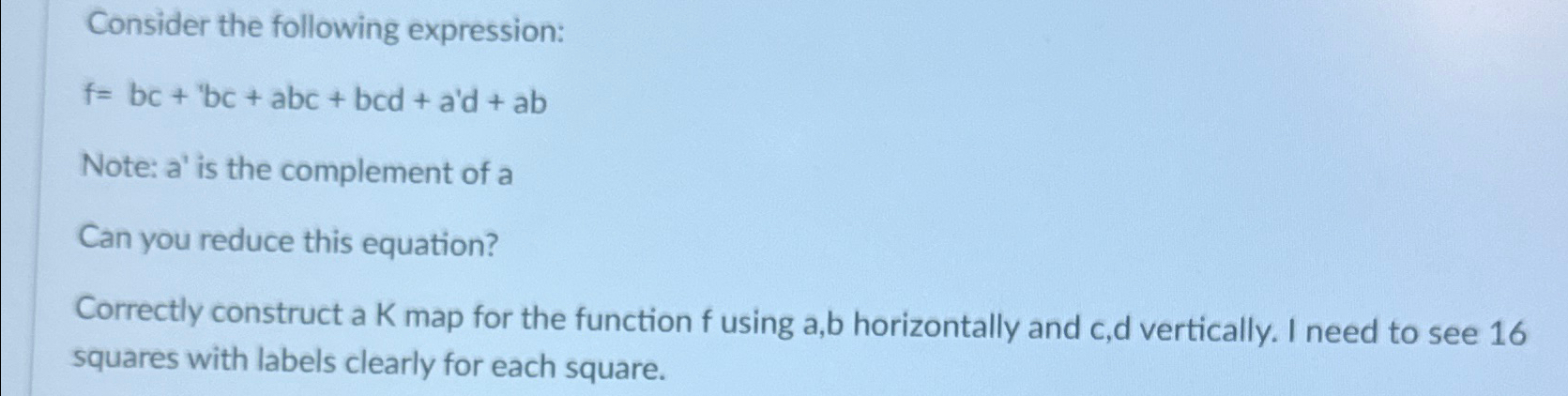 Solved Consider the following | Chegg.com