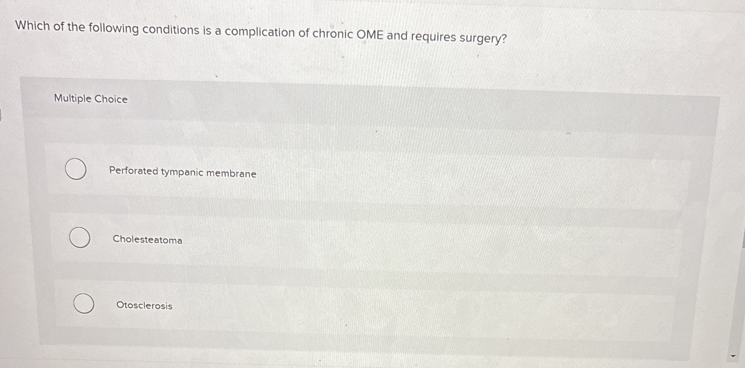 Solved Which of the following conditions is a complication | Chegg.com