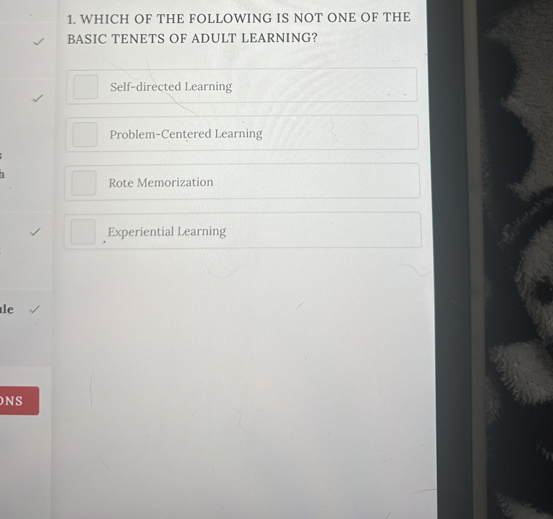 High Quality SOLUTION WHICH OF THE FOLLOWING IS NOT ONE OF THE BASIC TENETS | Chegg.com