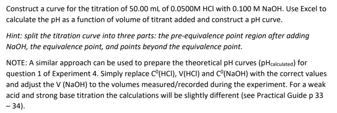 Solved Construct a curve for the titration of 50.00 ﻿mL of | Chegg.com