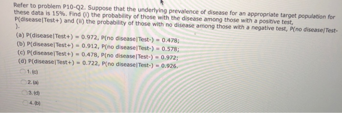 Refer to problem P10-Q2. Suppose that the underlying | Chegg.com